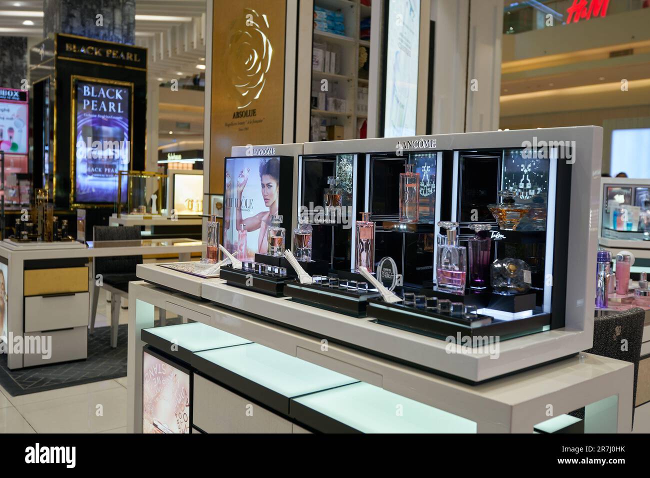HO CHI MINH CITY, VIETNAM - CIRCA MARCH, 2023: Lancome products on ...