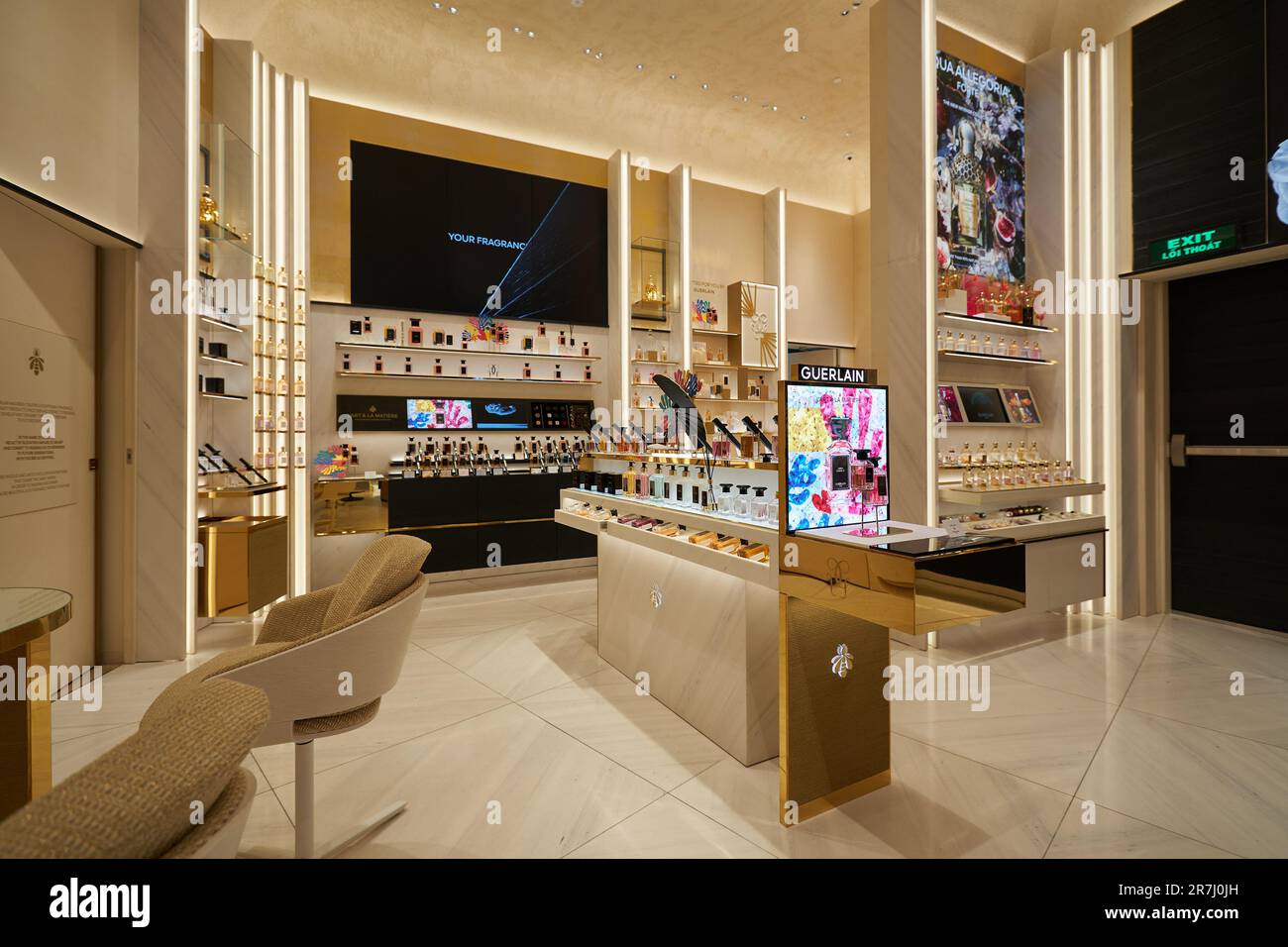 HO CHI MINH CITY, VIETNAM - CIRCA MARCH, 2023: Guerlain products on ...