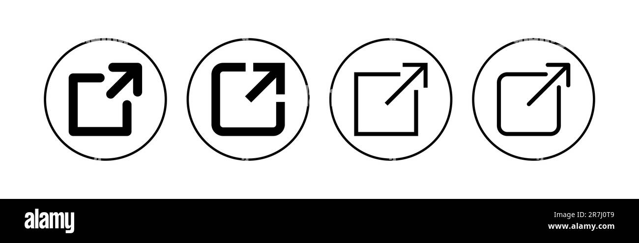 External link icon set. link icon vector. hyperlink symbol Stock Vector ...