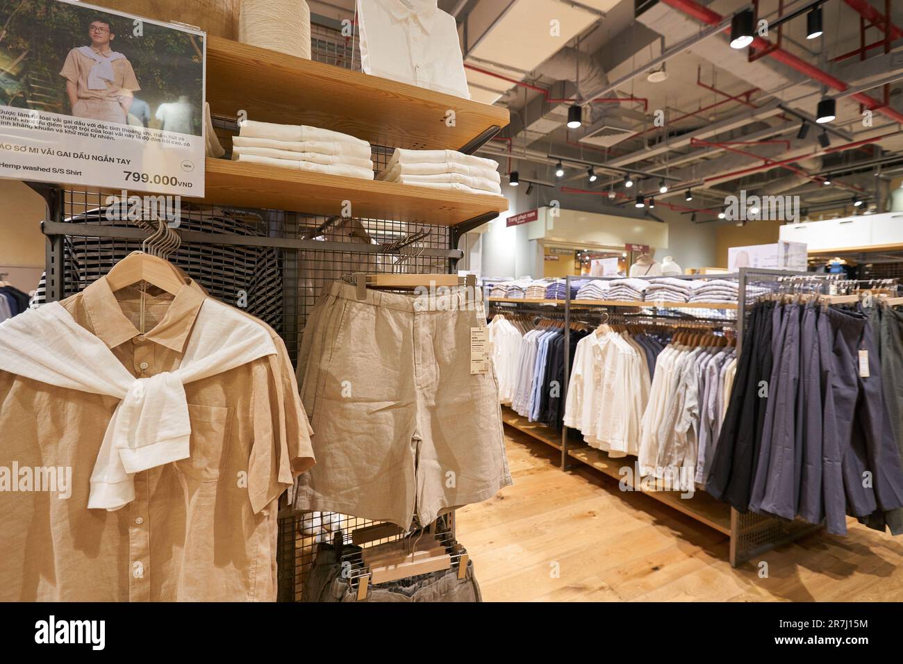 HO CHI MINH CITY, VIETNAM - CIRCA MARCH, 2023: interior shot of Muji ...