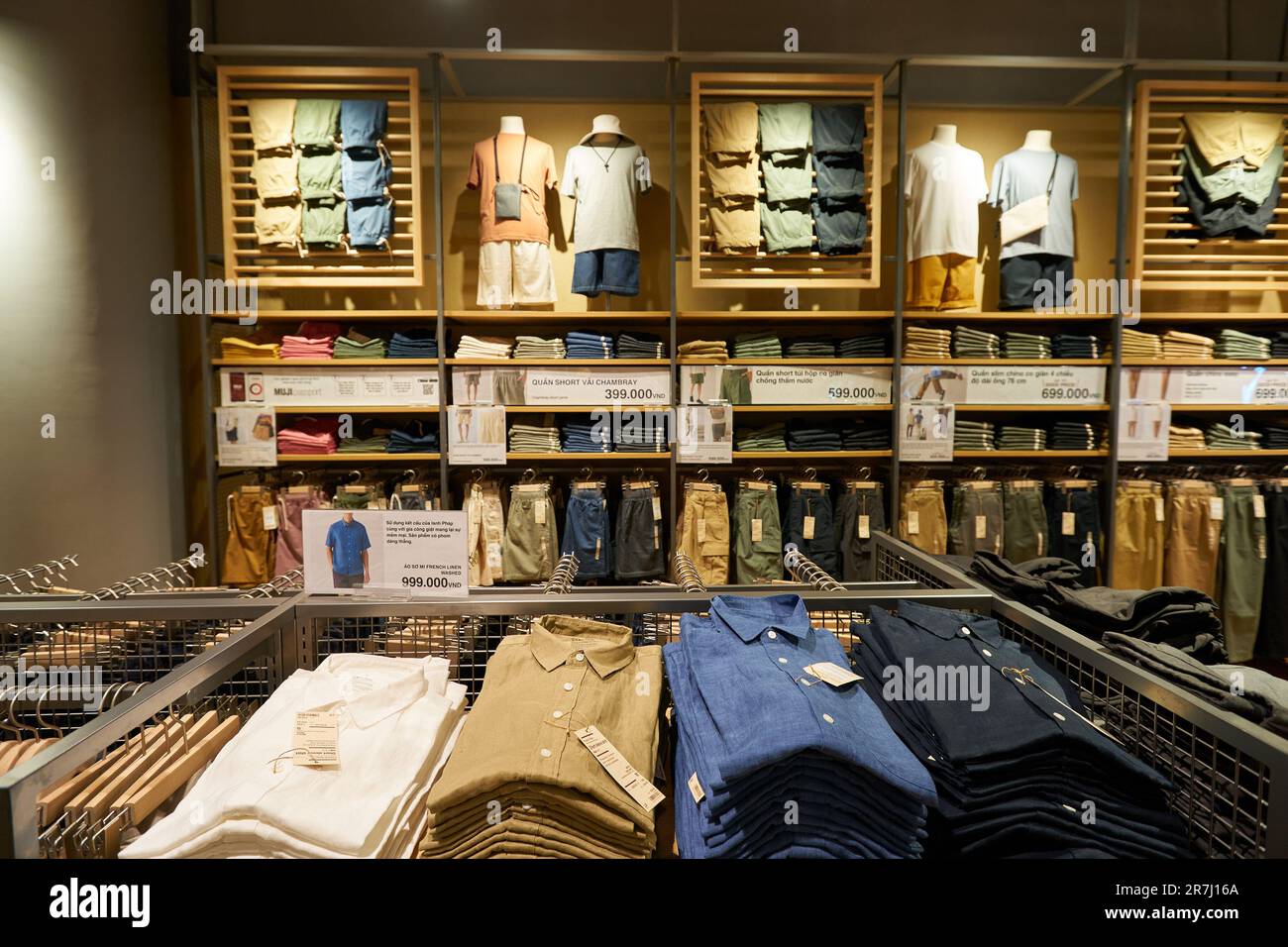 HO CHI MINH CITY, VIETNAM - CIRCA MARCH, 2023: interior shot of Muji ...