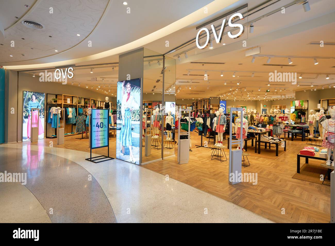HO CHI MINH CITY, VIETNAM - CIRCA MARCH, 2023: entrance to OVS store in ...