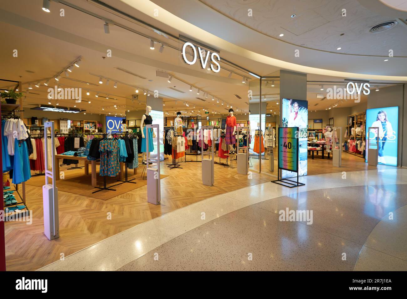 HO CHI MINH CITY, VIETNAM - CIRCA MARCH, 2023: entrance to OVS store in ...