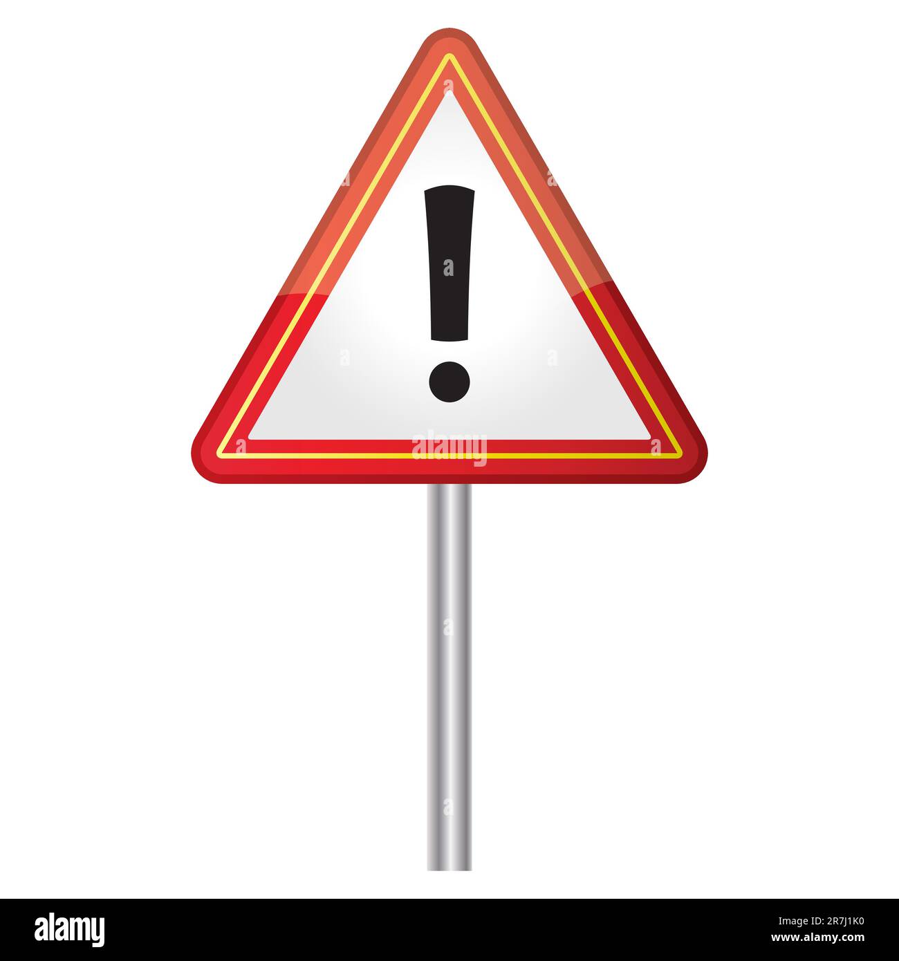 Red triangle warning sign on white background Stock Vector Image & Art ... Red triangle warning sign on white background Stock Vector Image & Art ...