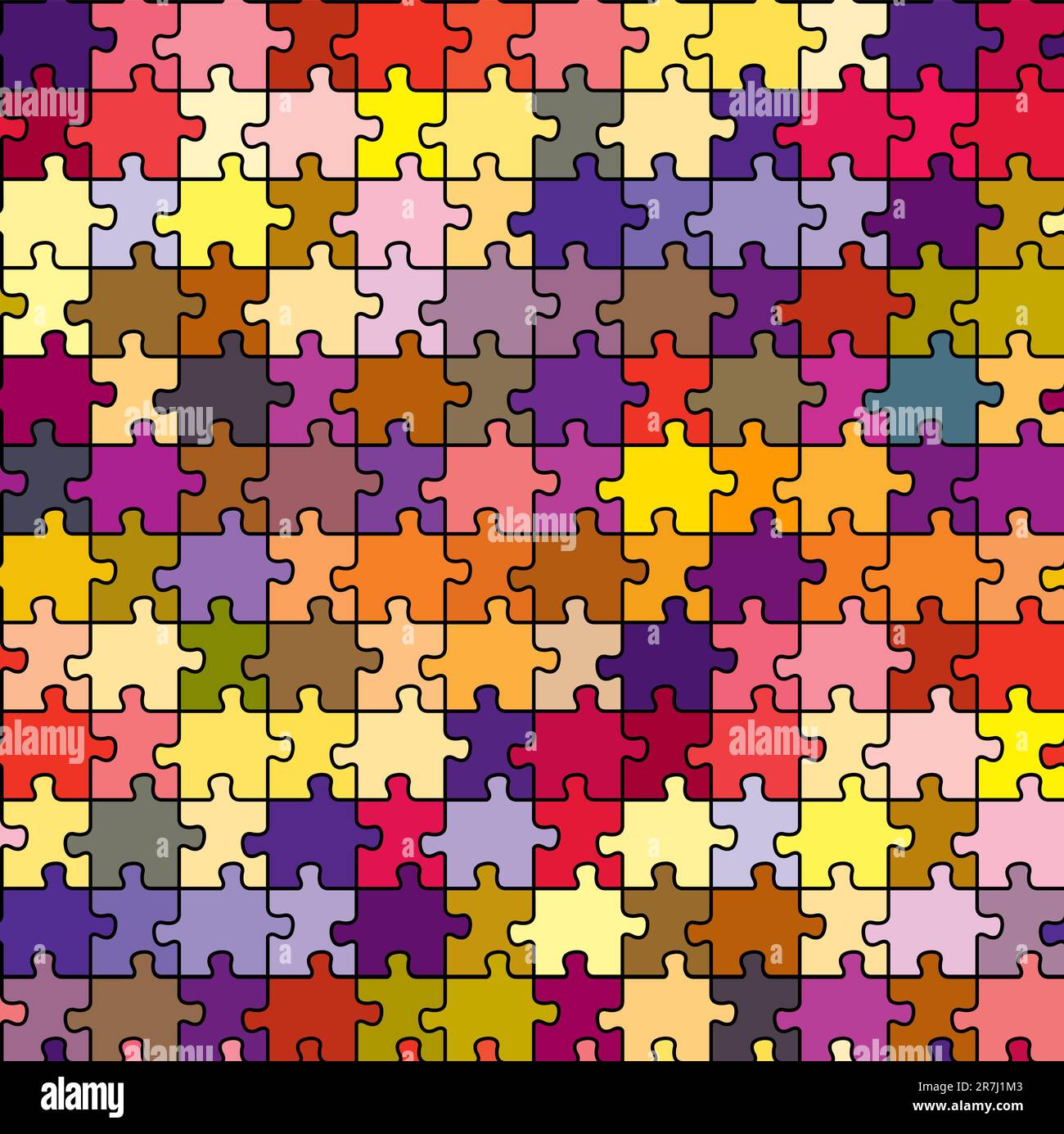 seamless puzzle texture, abstract art illustration Stock Vector Image ...