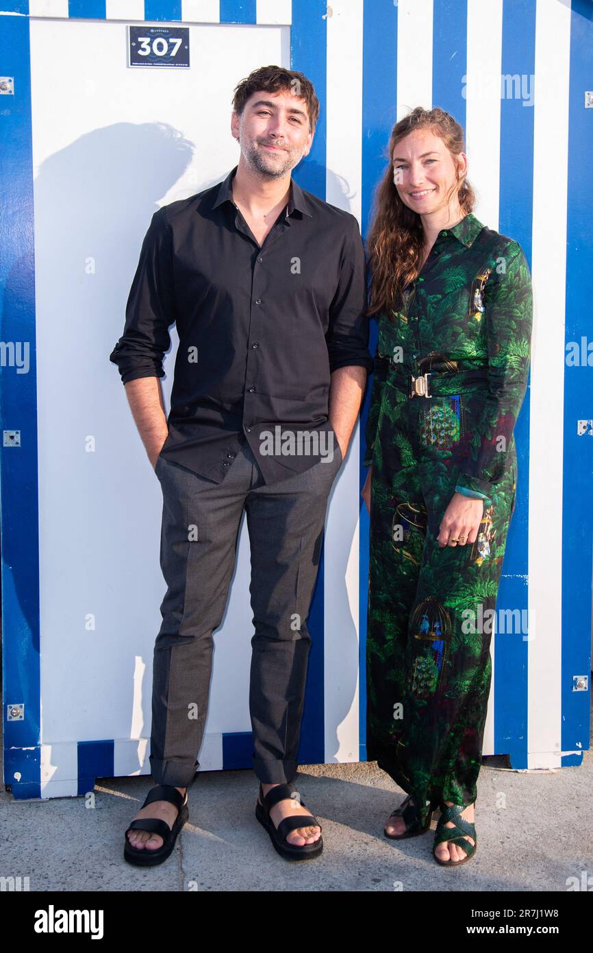 Cabourg, France. 15th June, 2023. Jeremy Trouilh and Fanny Liatard ...