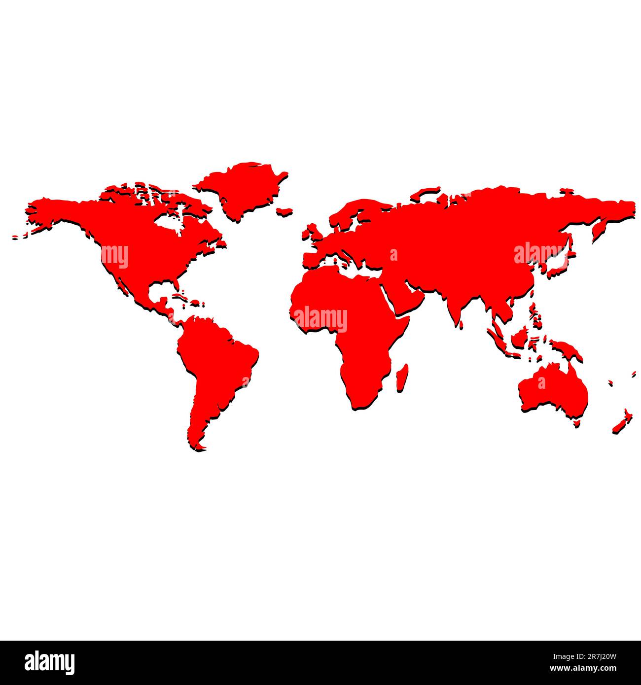 Red world map hi-res stock photography and images - Alamy