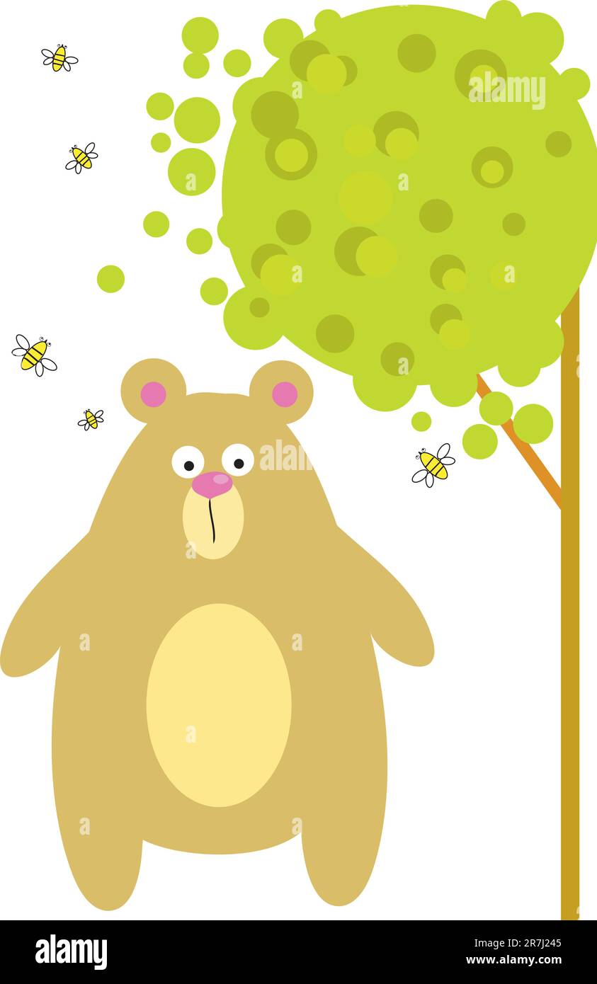 Yellow bear Stock Vector Images - Alamy