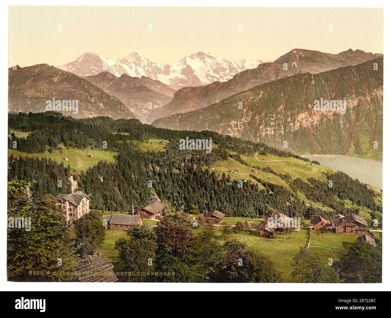 Beatenberg village and Hotel Silberhorn, Interlaken, Bern, Switzerland ...