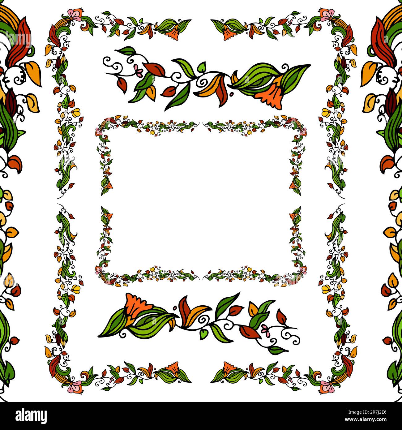 Ivy flower border hi-res stock photography and images - Alamy