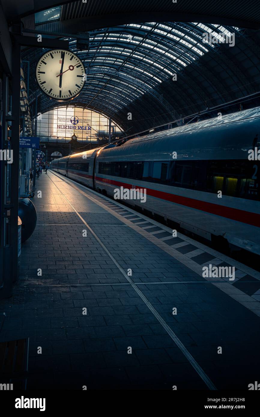 Train Station Frankfurt Germany Stock Photo - Alamy