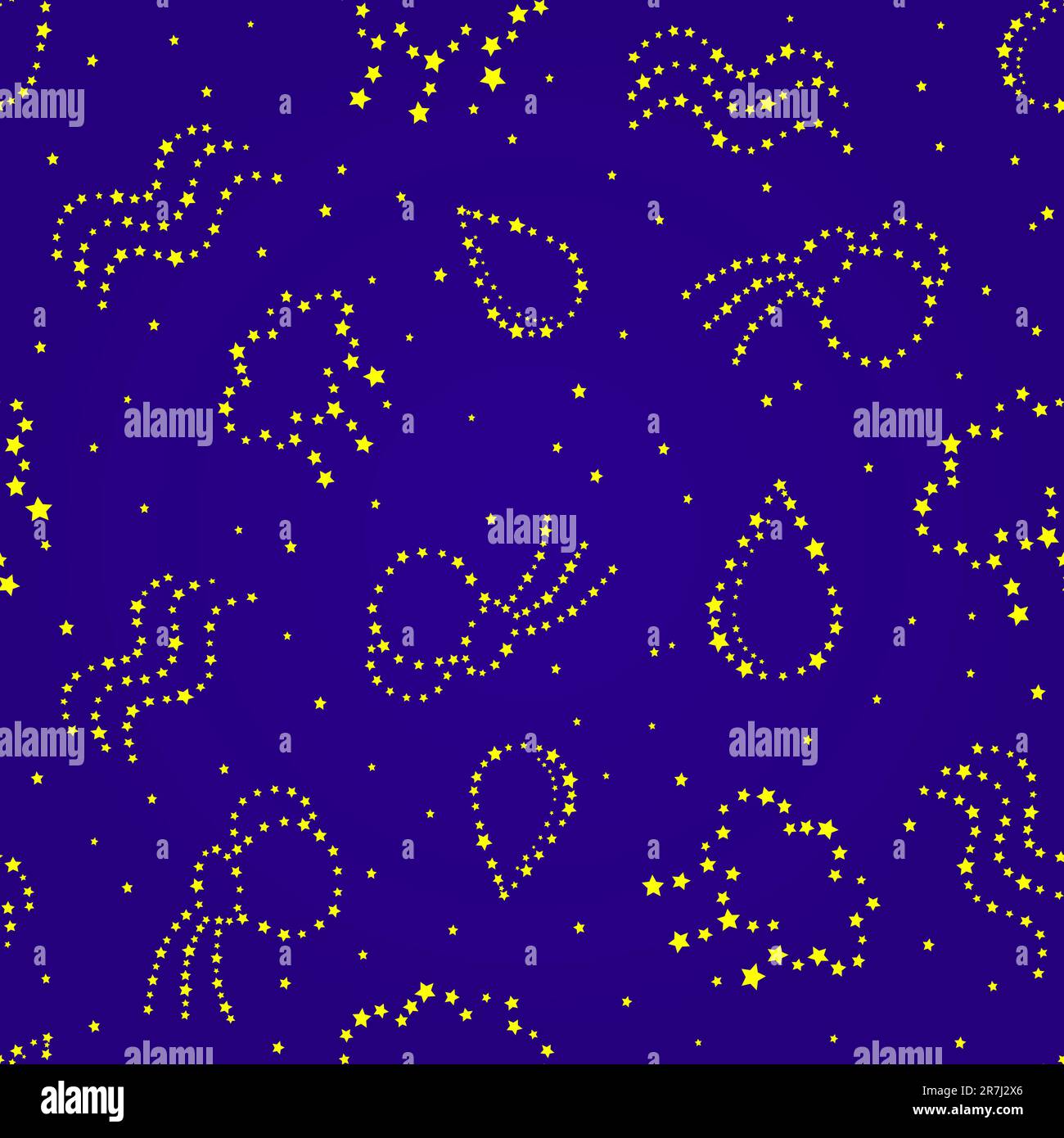 Seamless Water Concept Pattern With Drop, Cloud, Jug, River. Vector ...