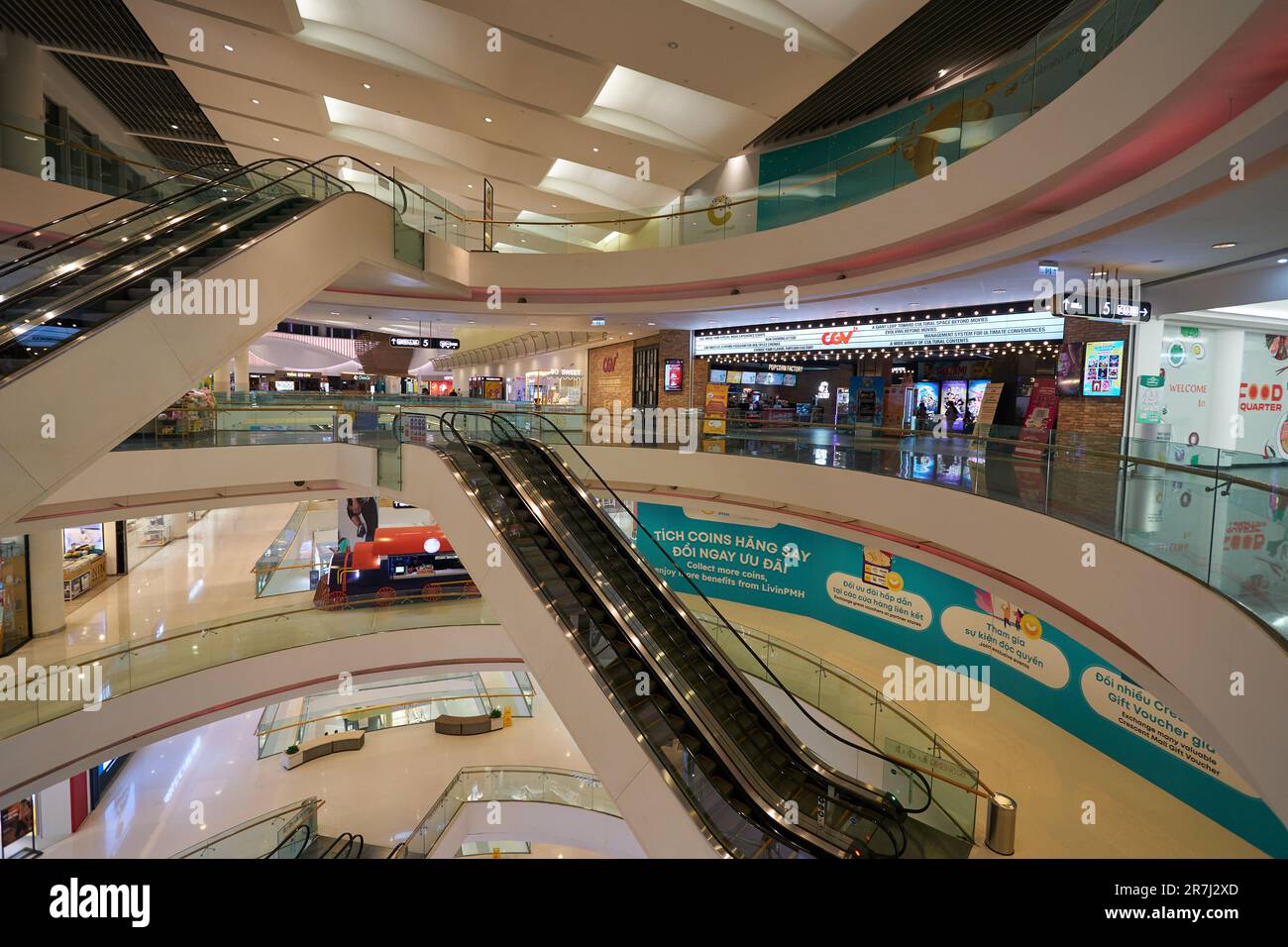HO CHI MINH CITY, VIETNAM - CIRCA MARCH, 2023: interior shot of Crescent Mall Stock Photo - Alamy