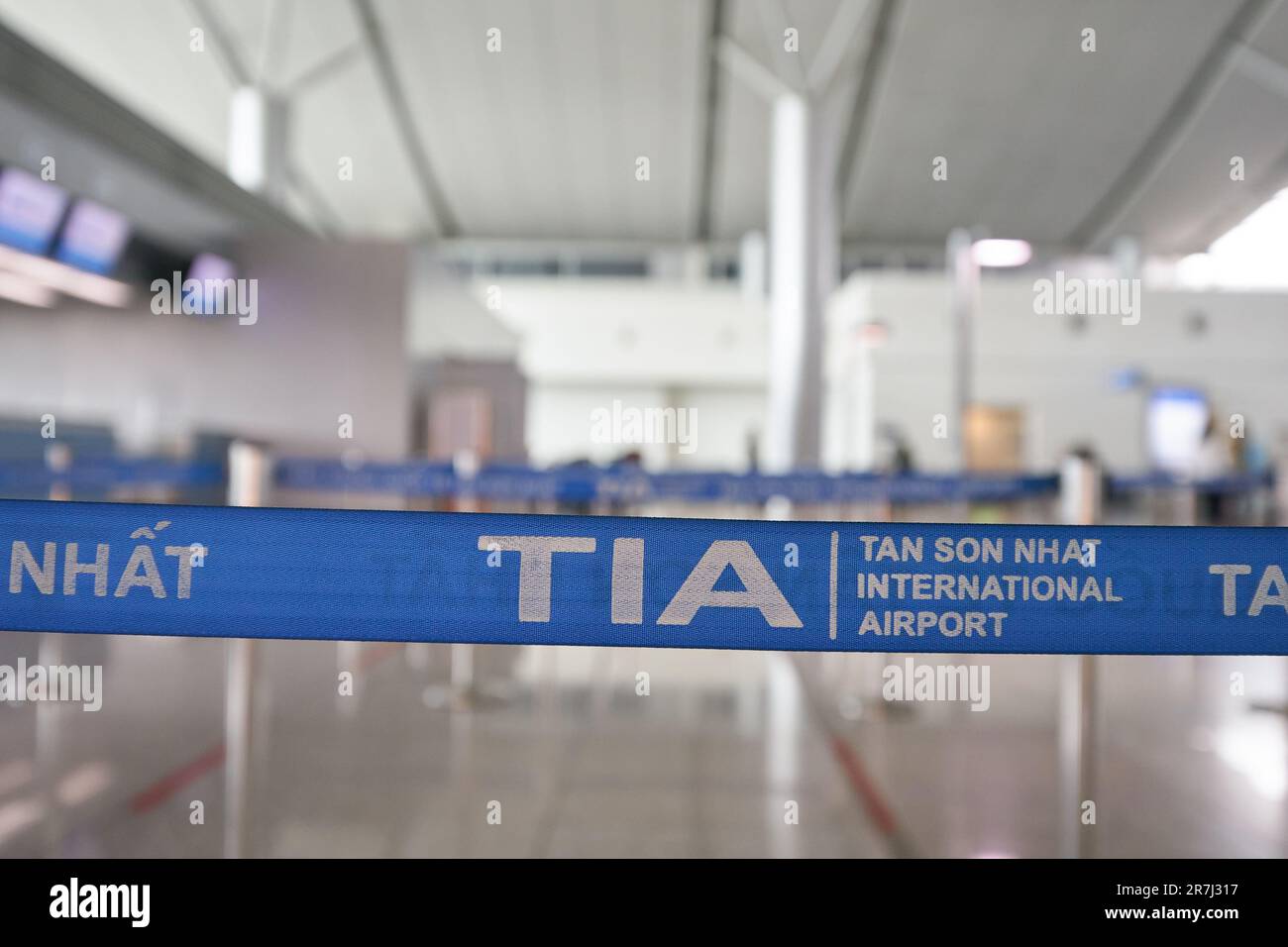 HO CHI MINH CITY, VIETNAM - CIRCA MARCH, 2023: TIA sign seen at check ...