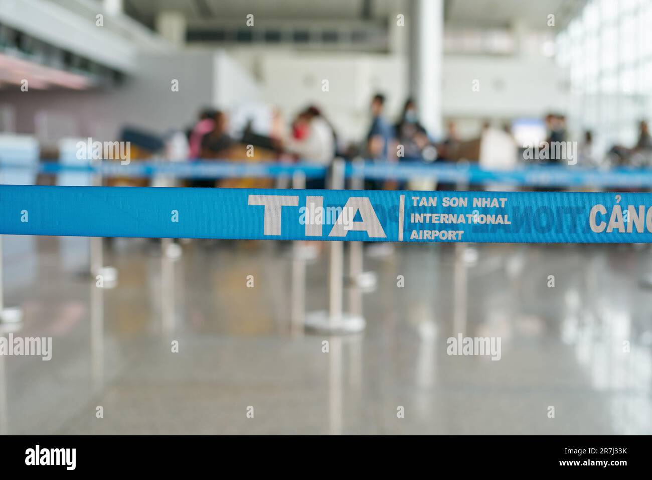 HO CHI MINH CITY, VIETNAM - CIRCA MARCH, 2023: TIA sign seen at check ...
