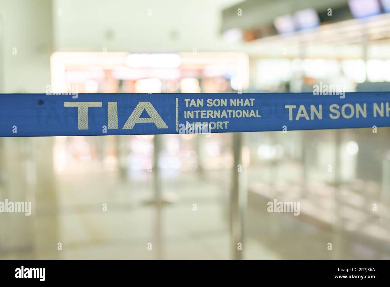 HO CHI MINH CITY, VIETNAM - CIRCA MARCH, 2023: TIA sign seen at check ...