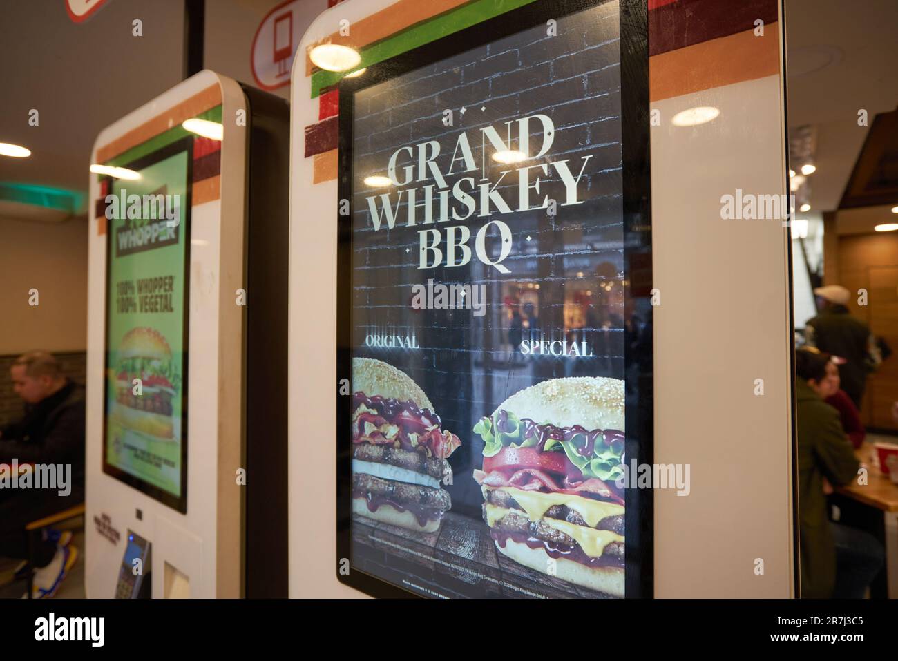 MADRID, SPAIN - CIRCA JANUARY, 2020: close up shot of self-service ...