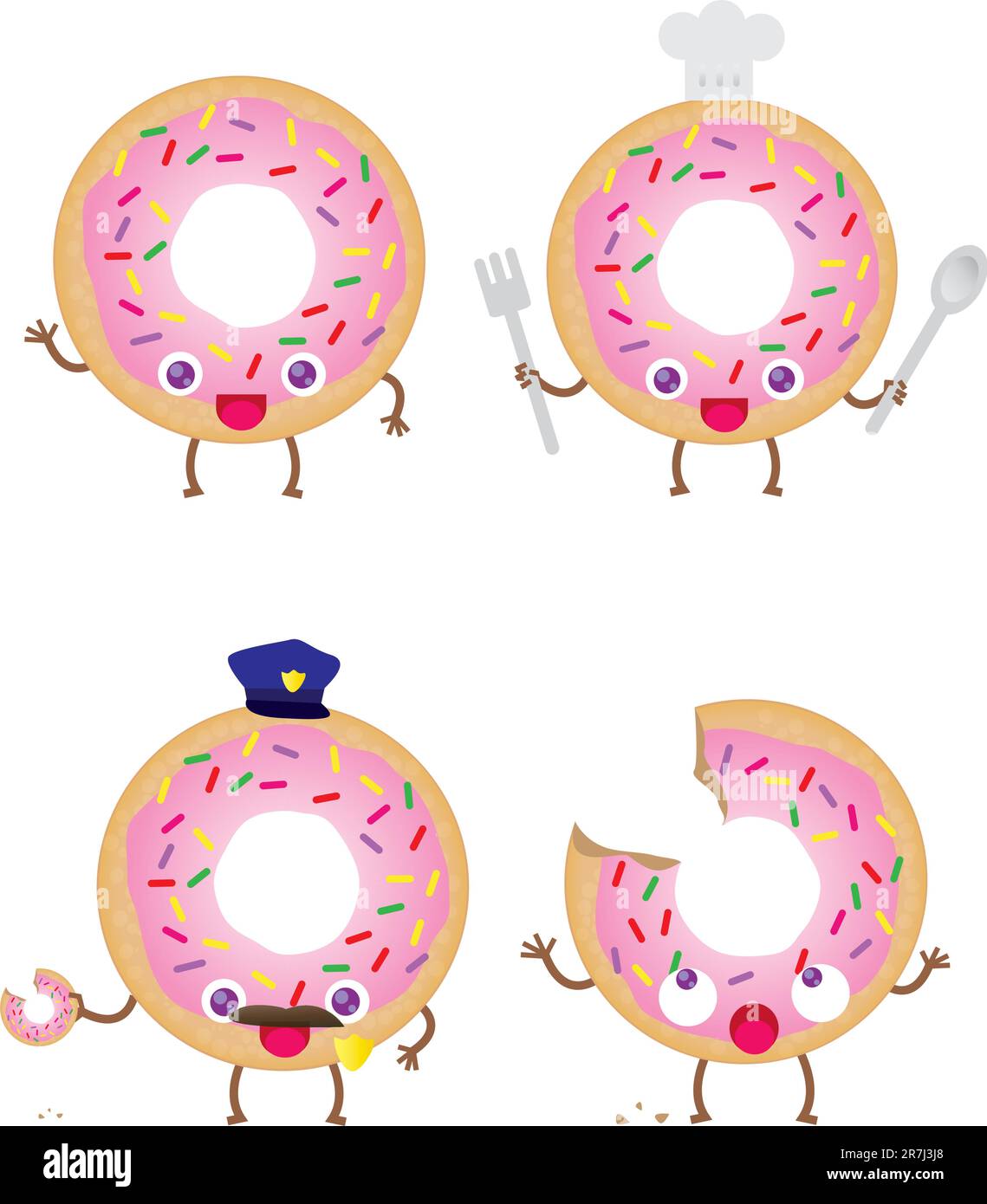 Bite a donut Stock Vector Images - Alamy