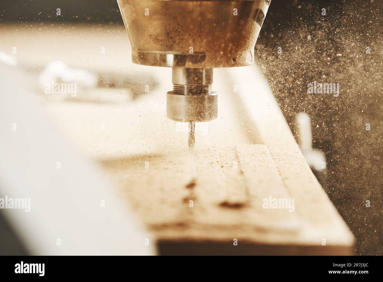 Cnc wood cutting cutter, machine with numerical control Stock Photo - Alamy