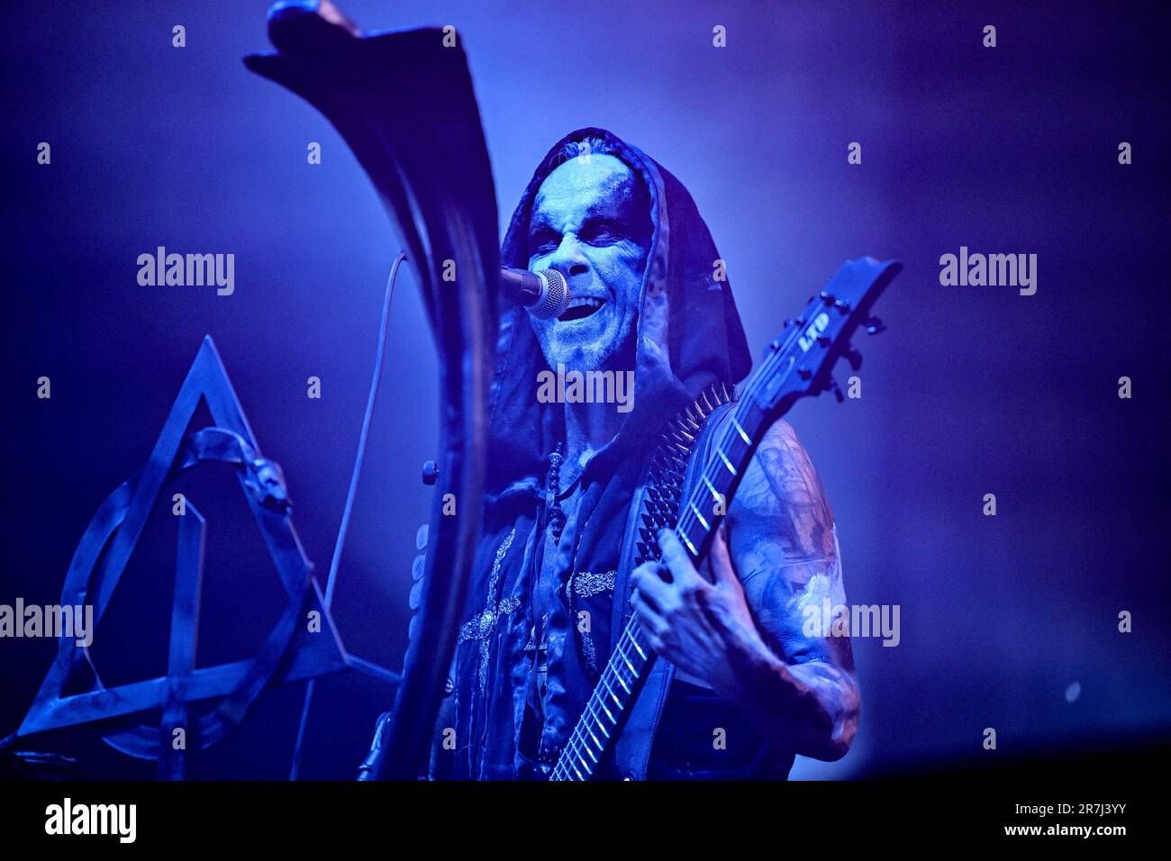 Clisson, France. 15th June, 2023. Behemoth performing live on stage ...