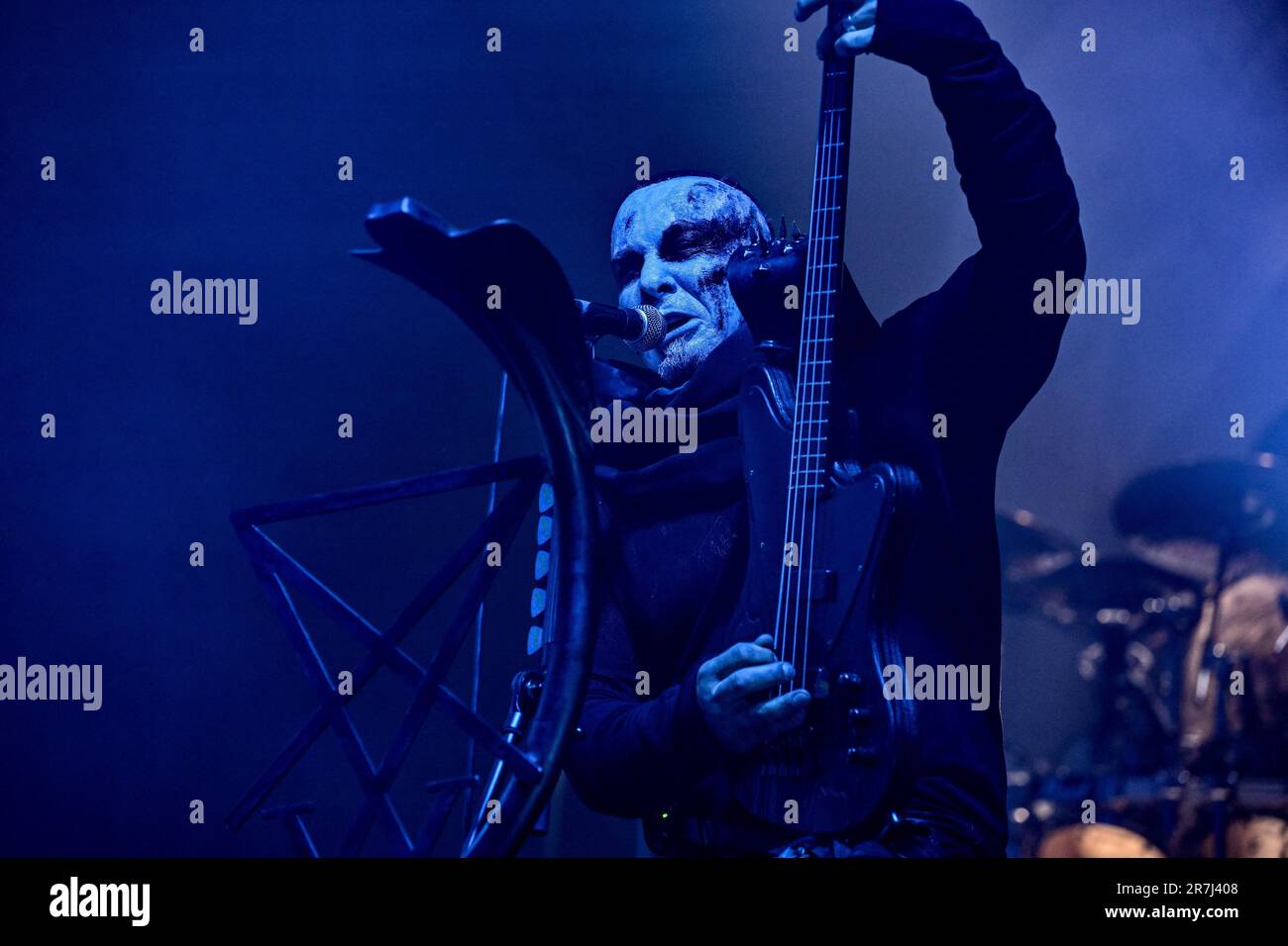 Clisson, France. 15th June, 2023. Behemoth performing live on stage ...