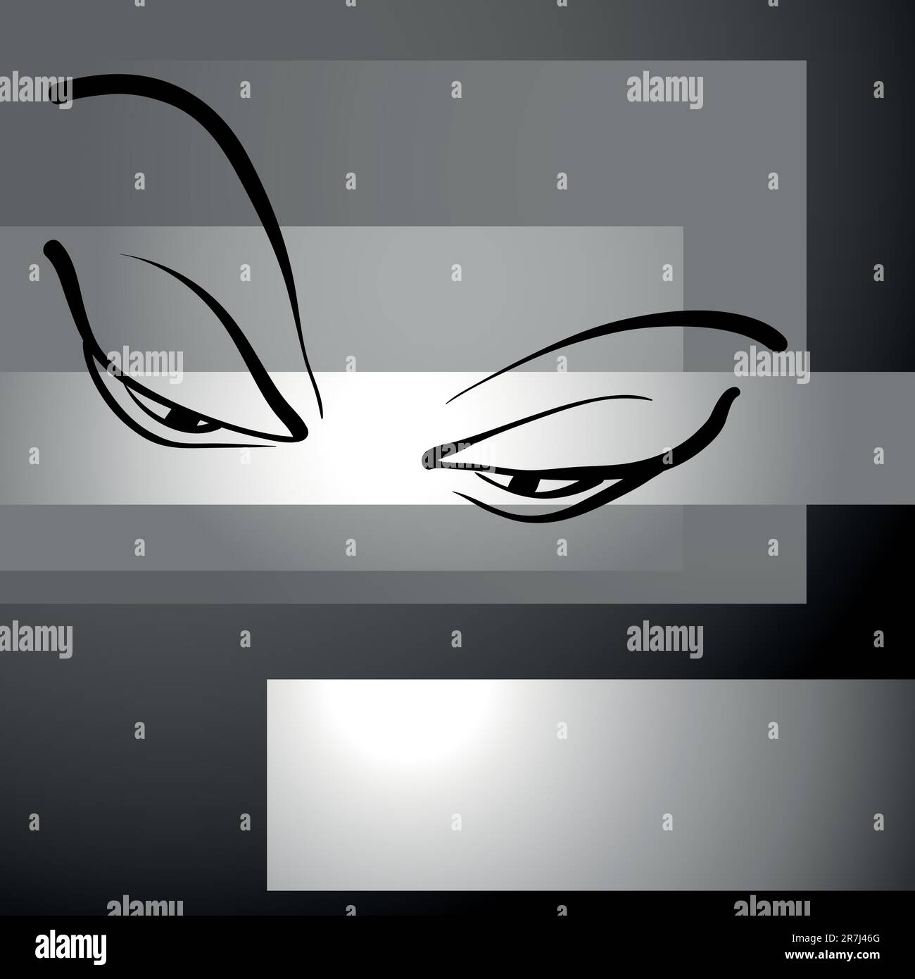 abstract background with eyes, this illustration may be useful as ...