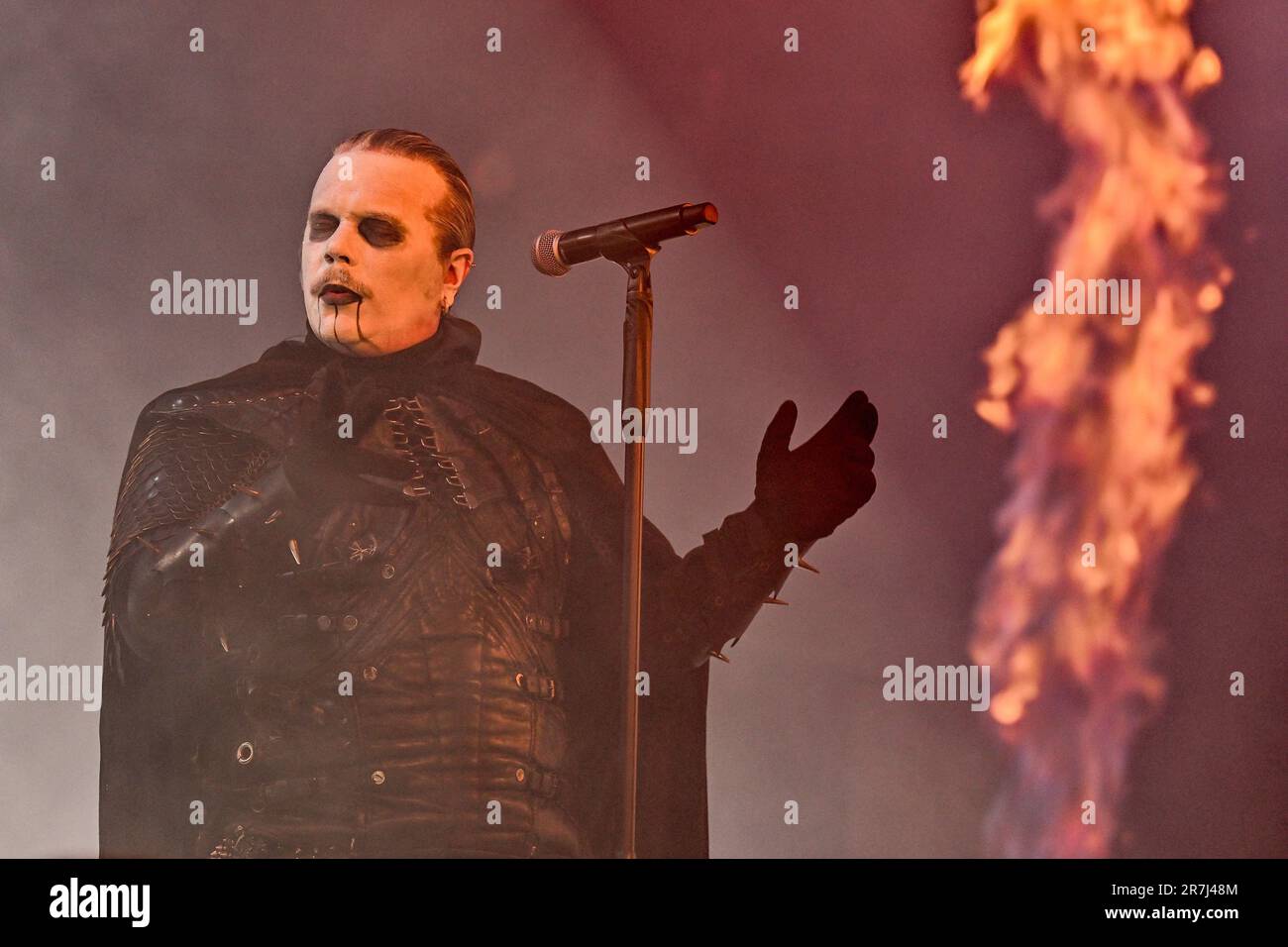 Clisson, France. 15th June, 2023. Dark Funeral performing live on stage ...