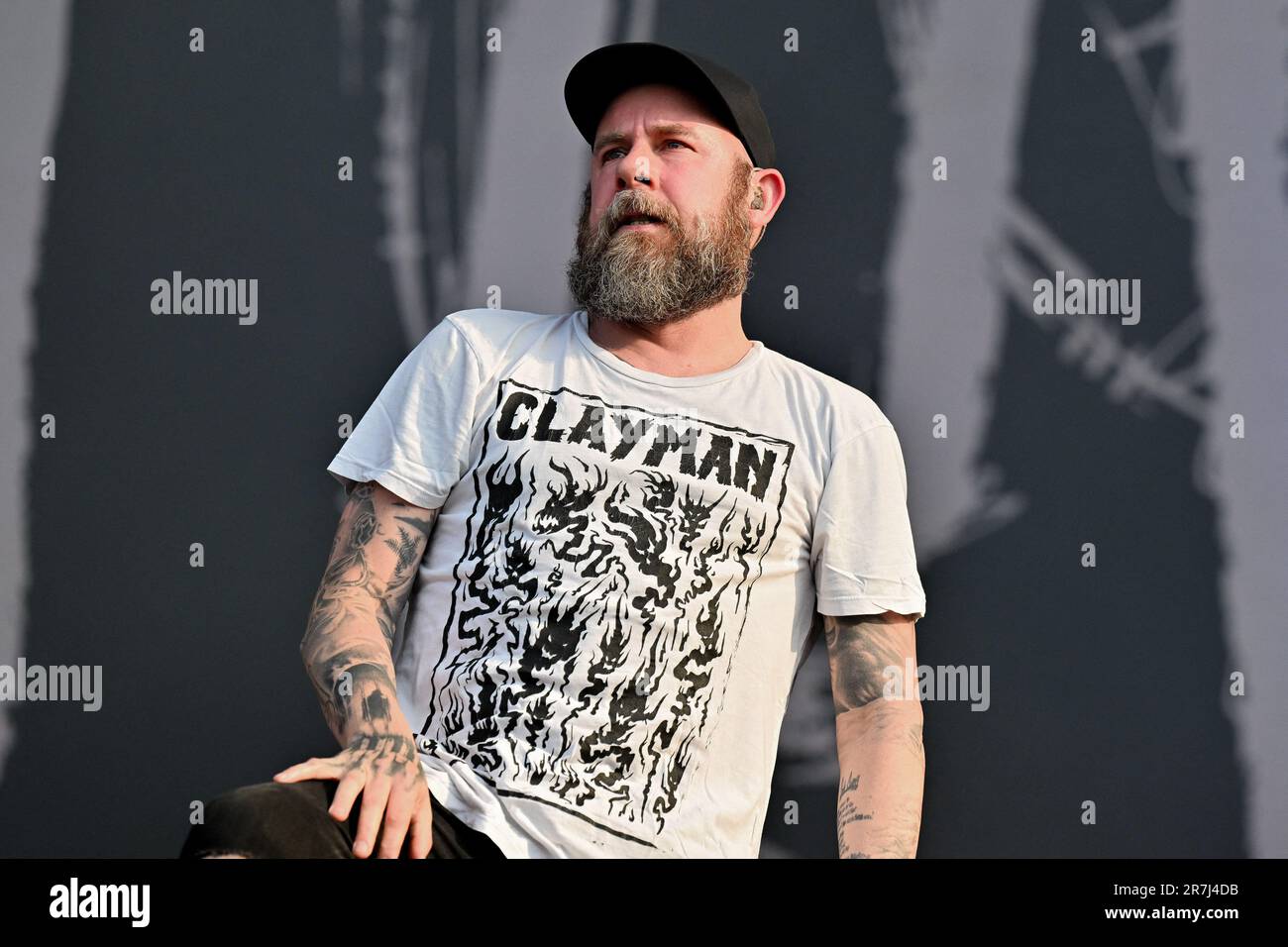 Clisson, France. 15th June, 2023. In Flames performing live on stage ...