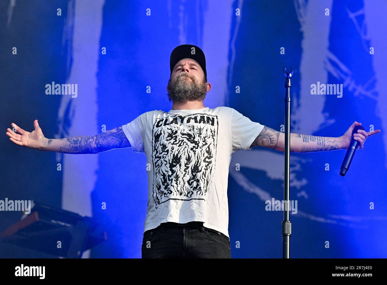 Clisson, France. 15th June, 2023. In Flames performing live on stage ...