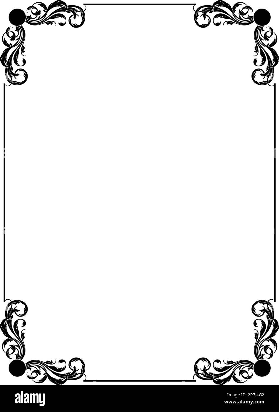 simple decorative frame, this illustration may be useful as designer ...