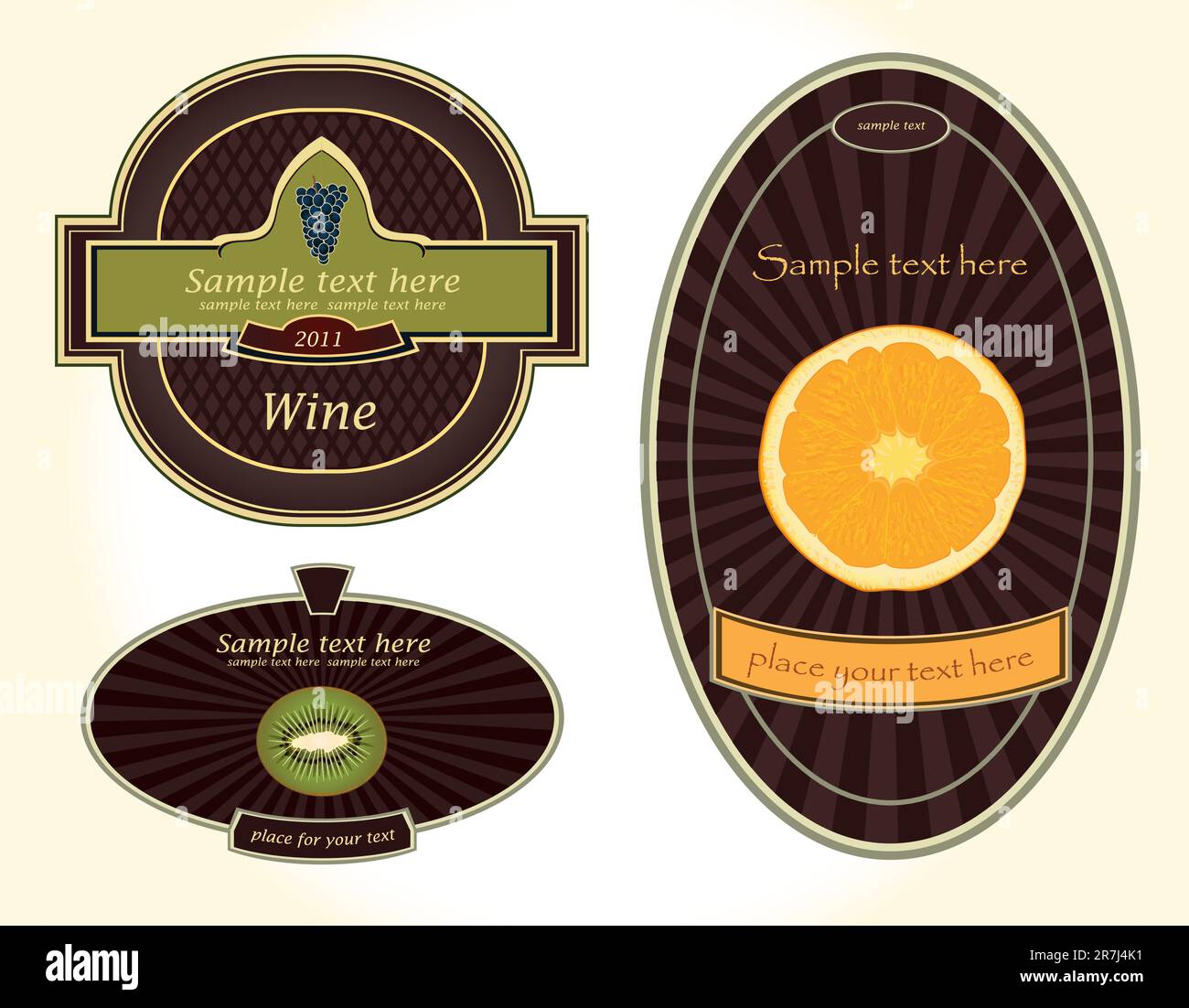 Beverage industry label Stock Vector Images - Alamy