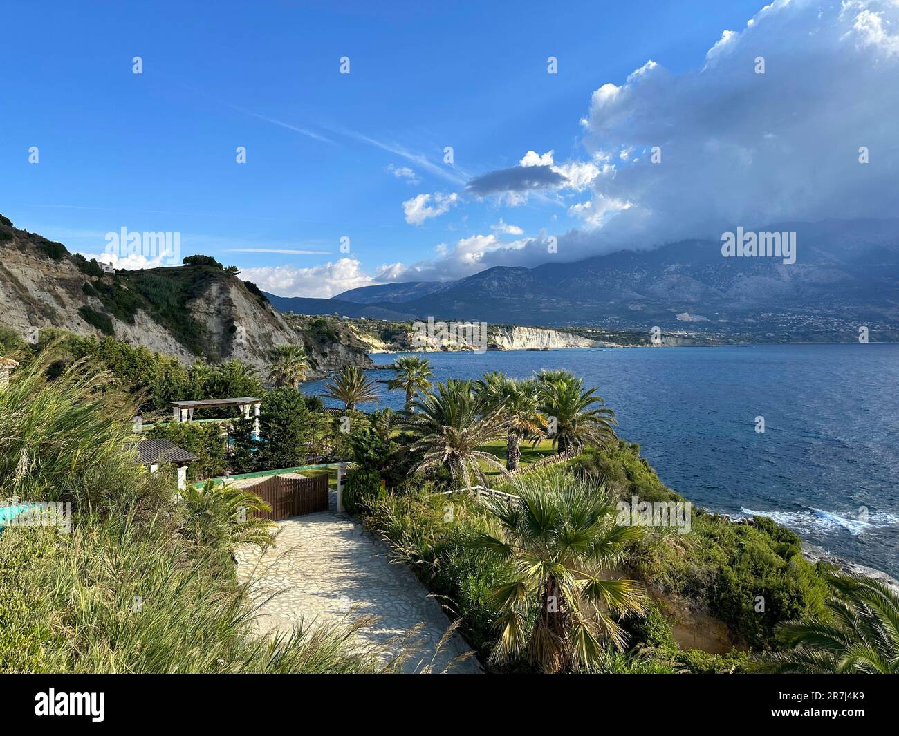 An aerial view of sea with ricky beach Stock Photo - Alamy