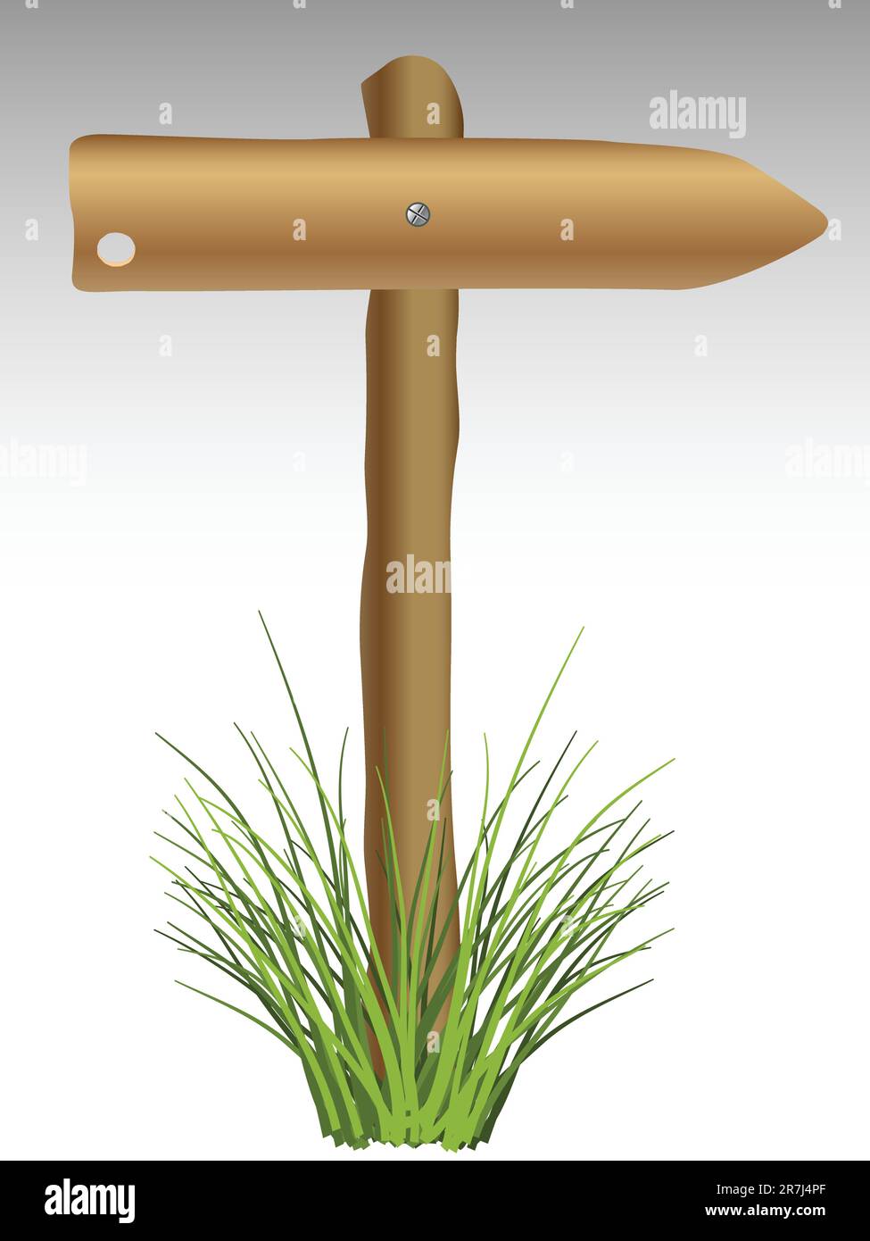 wooden signboard, abstract vector art illustration Stock Vector Image ...