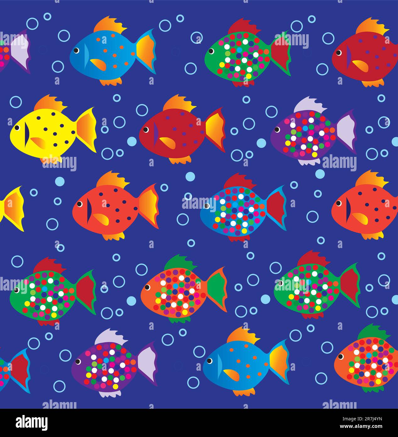 Vector illustration of fish background Stock Vector Image & Art - Alamy
