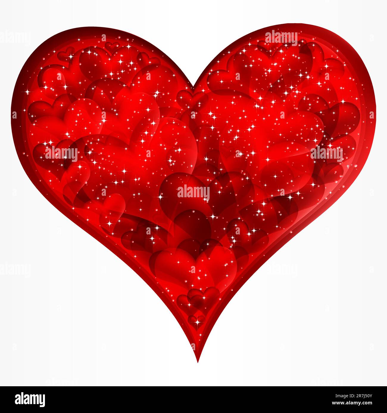 Big red glitter heart. Vector Stock Vector Image & Art - Alamy