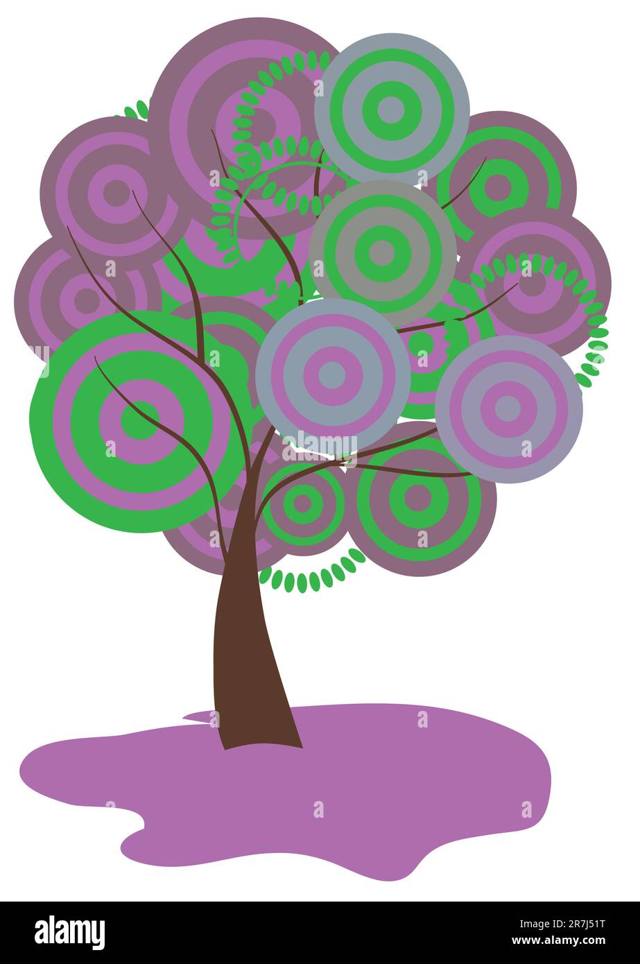 Vector illustration of abstract tree Stock Vector Image & Art - Alamy