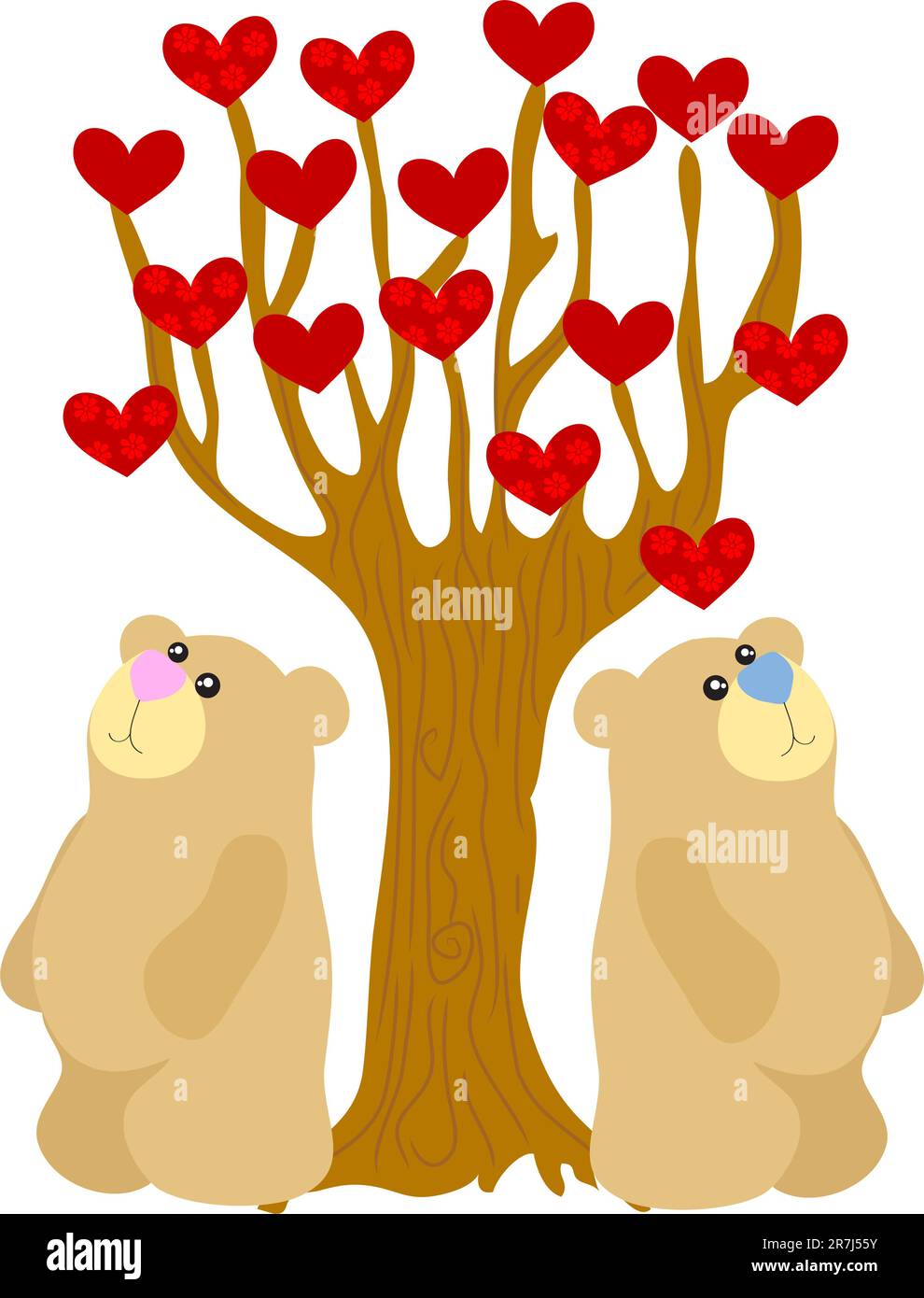 Two beautiful happy Stock Vector Images - Alamy