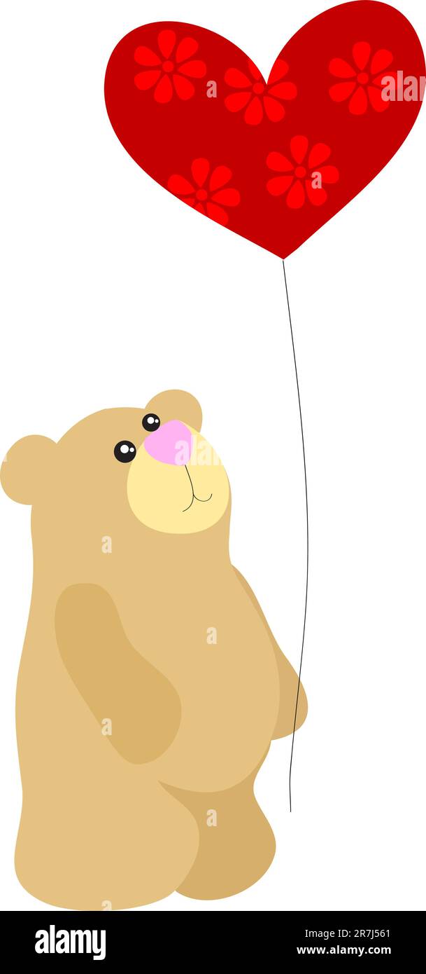 Bear animal balloon Cut Out Stock Images & Pictures - Alamy