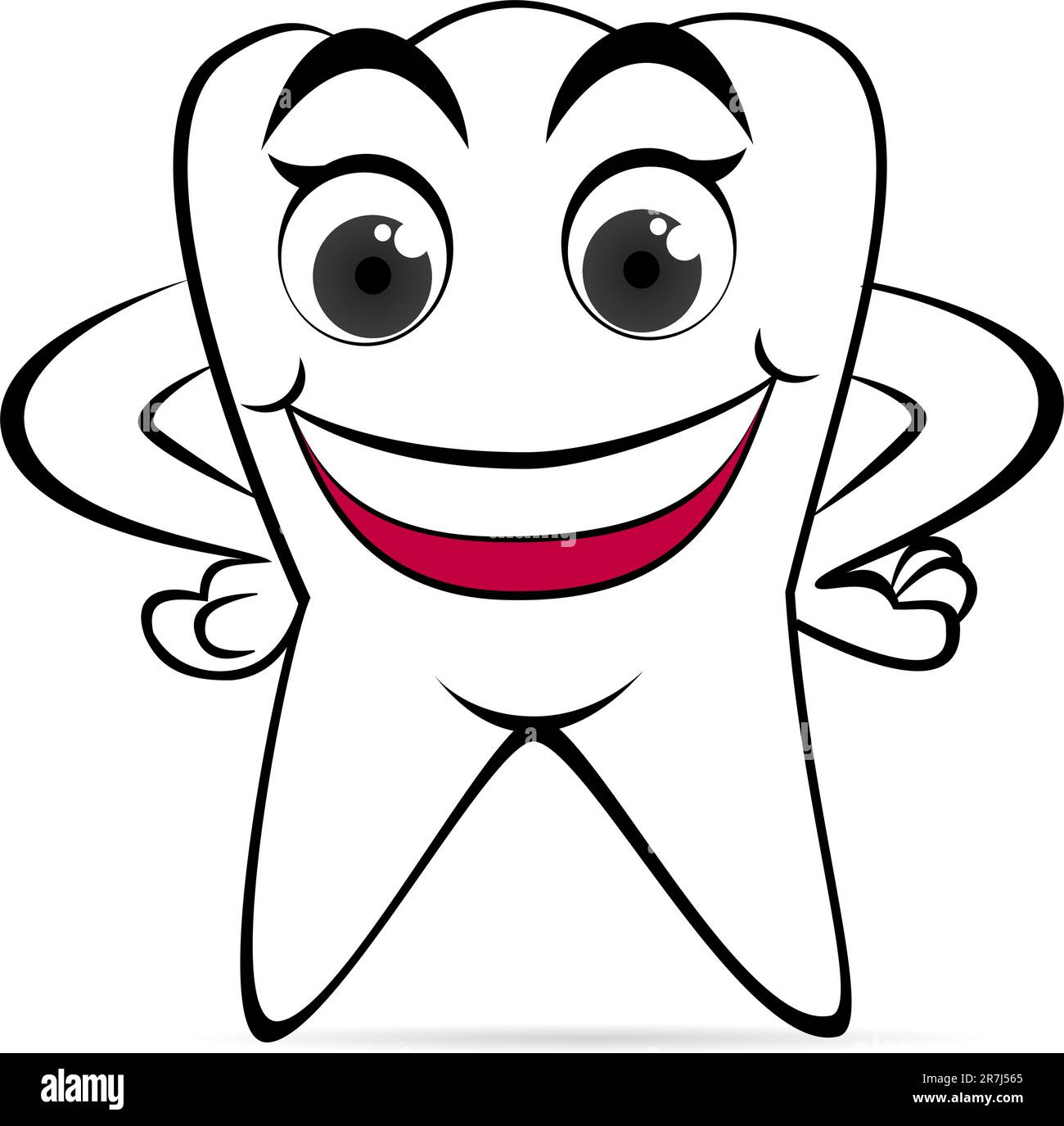 Tooth cartoon Stock Vector Images - Alamy