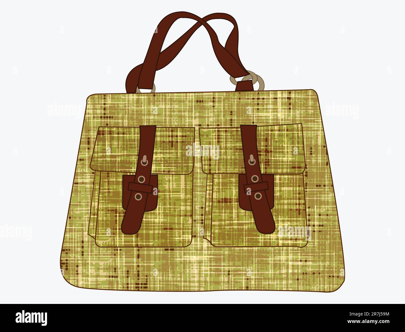 textured hand bag against white background, abstract vector art ...