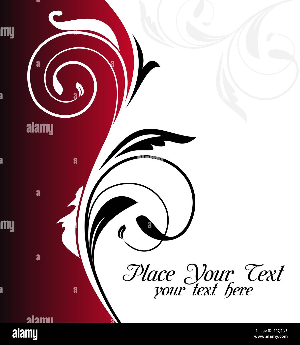 Illustration floral background card for design - vector Stock Vector ...