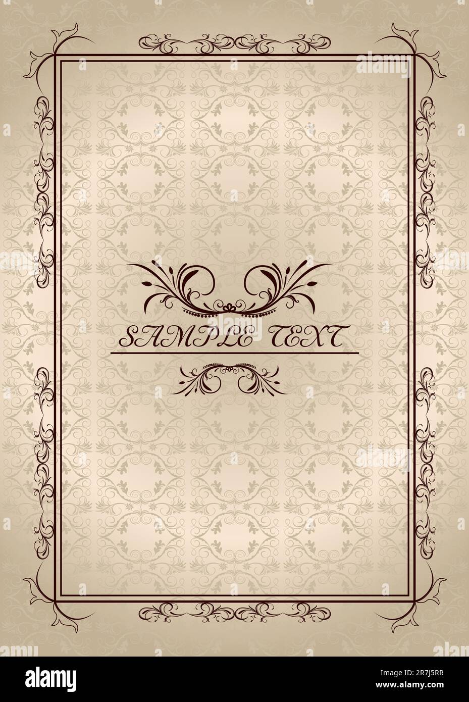 Illustration vintage background card for design - vector Stock Vector ...