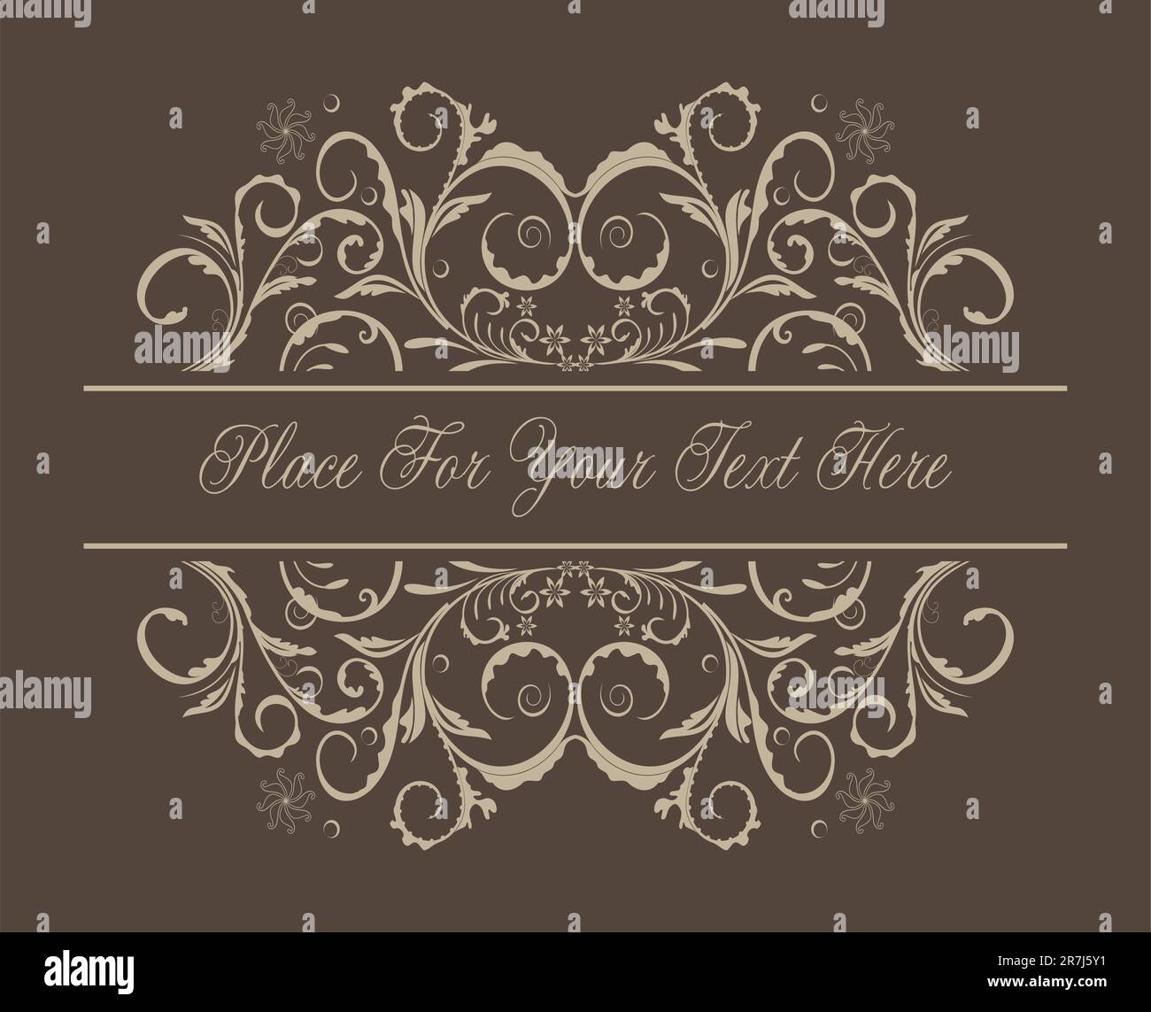 Floral background for design card - vector Stock Vector Image & Art - Alamy