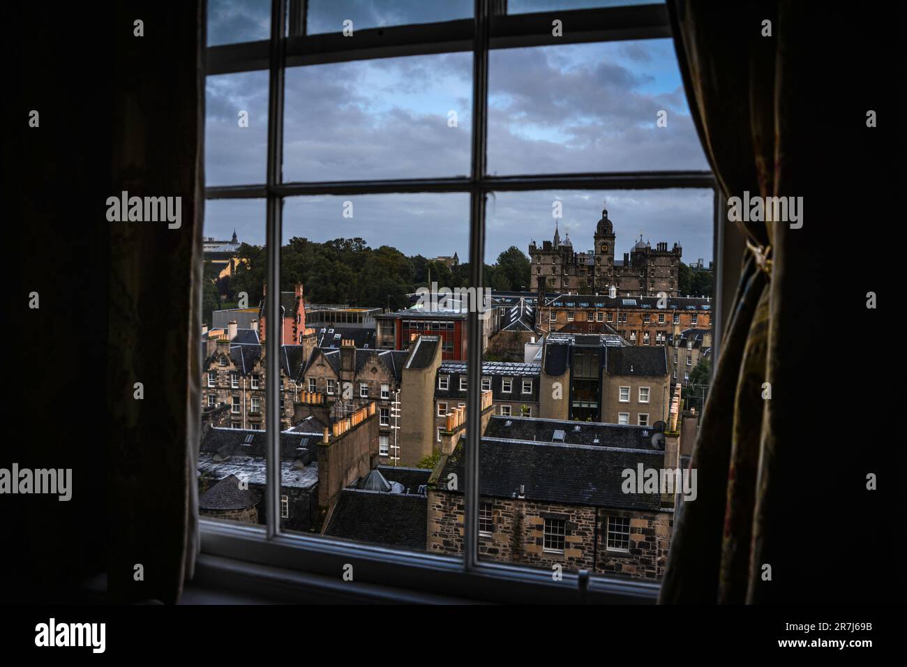 Window View of Edinburgh Cityscape - Scotland Stock Photo - Alamy