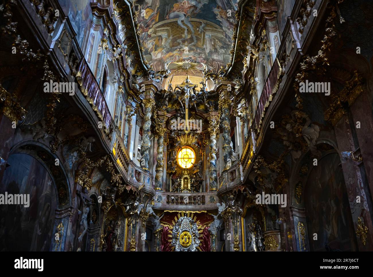 Inside the Asam Church (Asamkirche) - Munich, Germany Stock Photo - Alamy