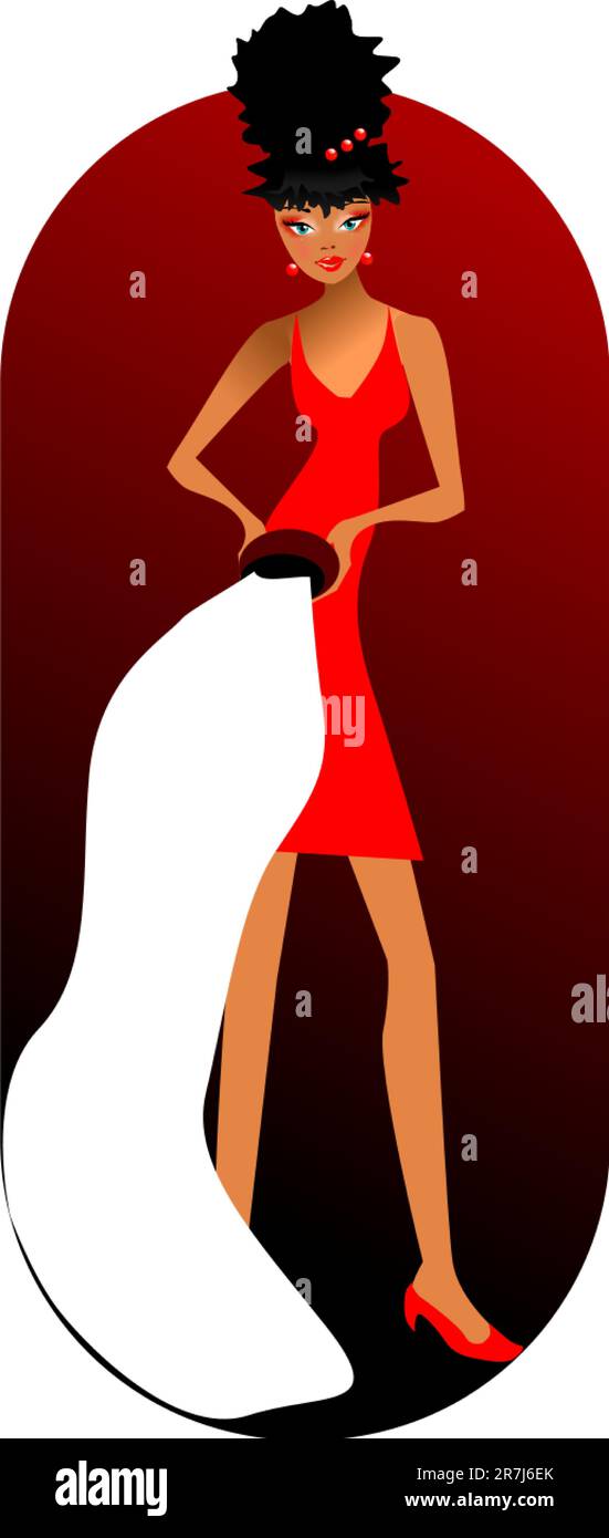 Illustration Of A Beautiful Woman Stock Vector Image And Art Alamy