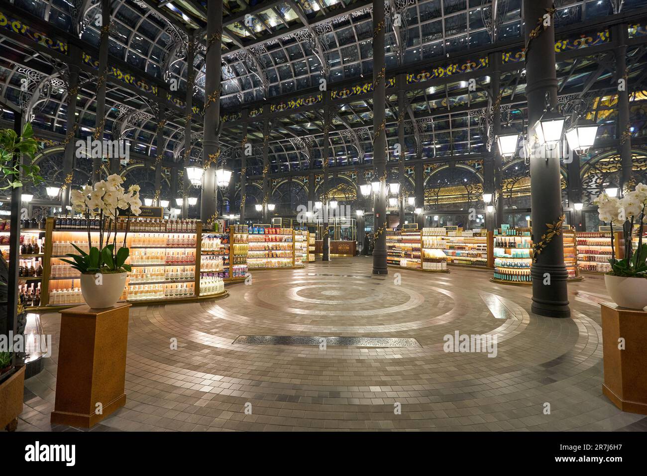 DOHA, QATAR - CIRCA MARCH, 2023: interior shot of SNAN Food Hall in ...