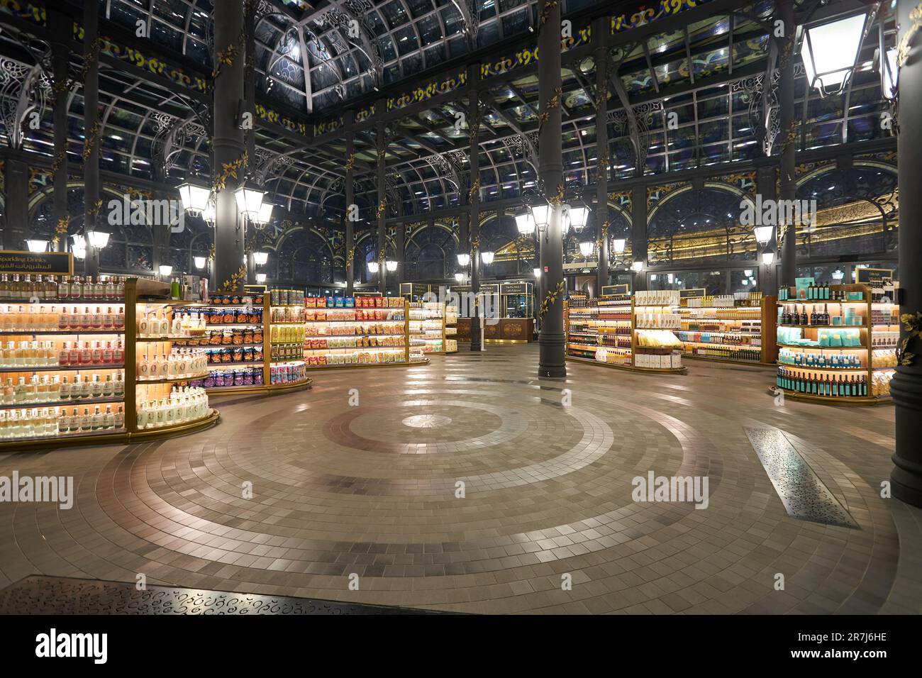 DOHA, QATAR - CIRCA MARCH, 2023: interior shot of SNAN Food Hall in ...