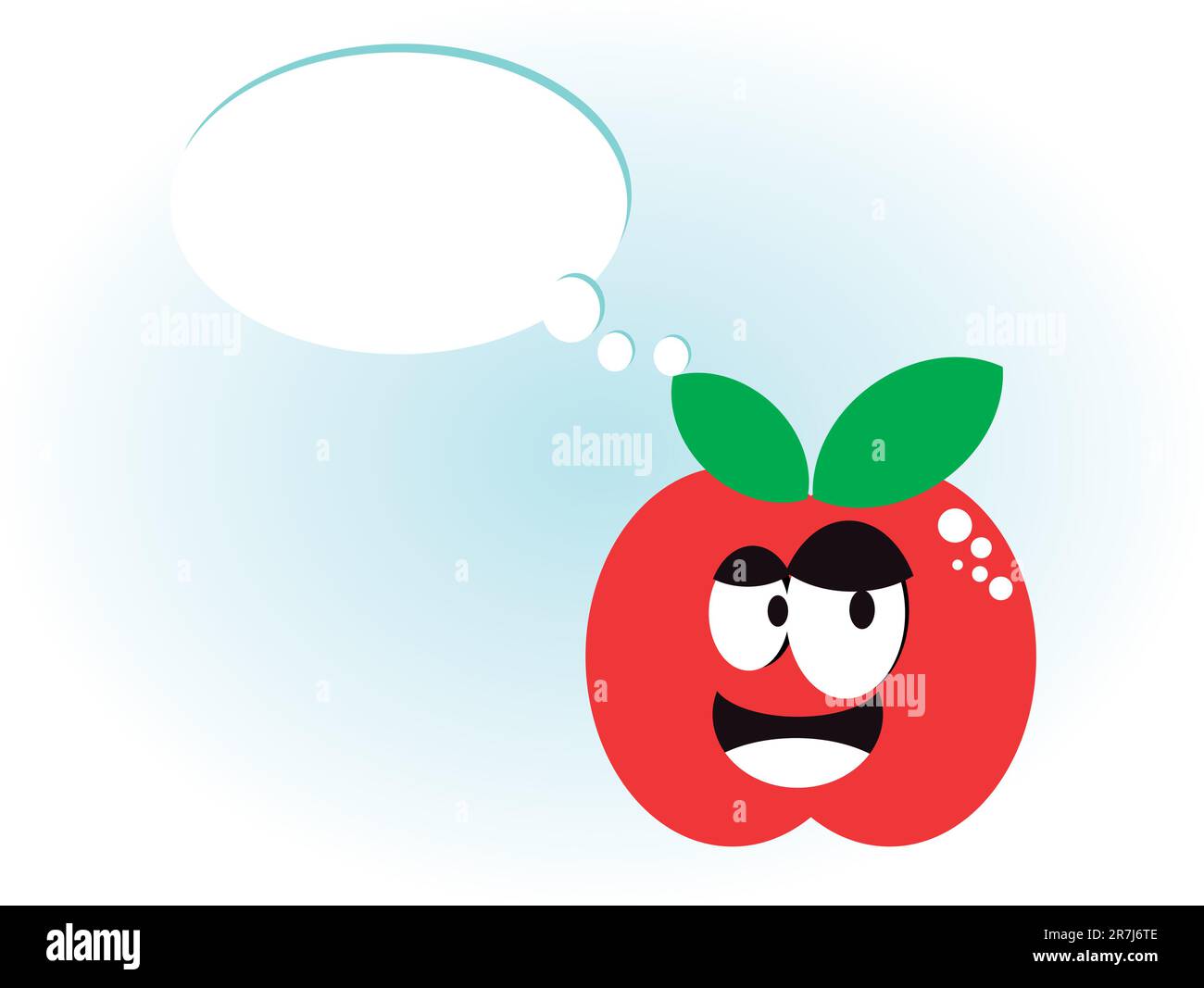 Cartoon apple talking Stock Vector Image & Art - Alamy