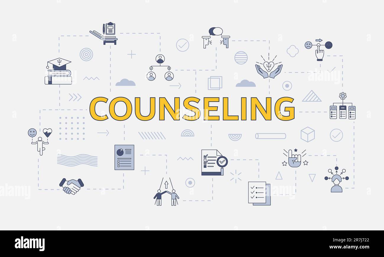 Professional counselor concept icon hi-res stock photography and images ...